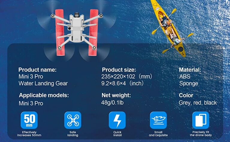 Mini 3 Pro Carrello Galleggiante - Landing Float kit - Fly to discover